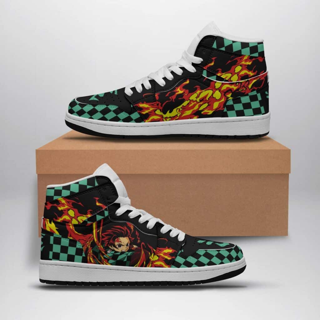 Tanjiro Fire Demon Slayer Shonen-J Shoes - Anime Shoe Shop
